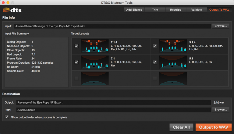 DTS-X Encoder – SCENARIST®